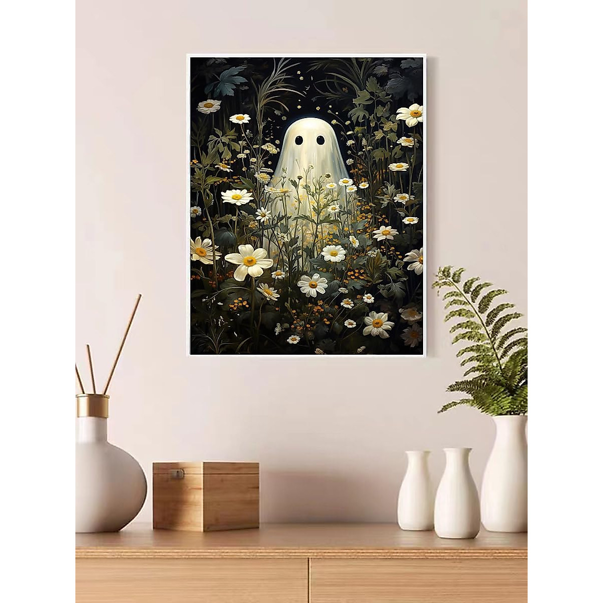 YPF Halloween Diamond Painting Kits for Adults Diamond Art Kits for Beginner DIY 5D Full Drill Crystal Arts and Crafts Gem Art Painting with Diamonds Dots Home Wall Decor 12x16inch