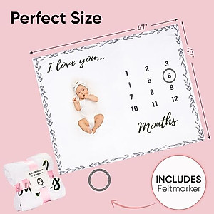 Baby Milestone Blanket, Milestone Blanket for Baby Boy, Baby Boy Milestone Blanket, Baby Monthly Milestone Blanket boy, boy Milestone Blanket, Monthly Baby Milestone Blanket Baby Month 47x47in