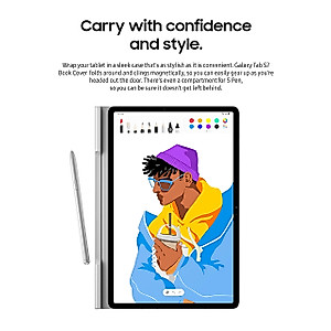 Samsung Galaxy Tab S7 Book Cover (Mystic Silver)