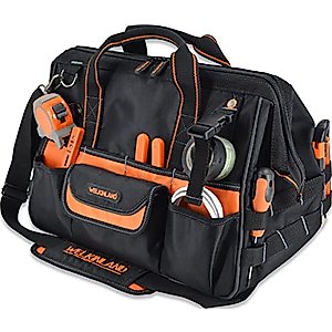 16" Tool Bags, 34-Pockets Tools bag, Heavy Duty tool bag, Open top tool bag, HVAC tool bag, Electrician tool bag, Tool bag organizer, Drill bag, Tool bags for electricians, Tool bags for construction