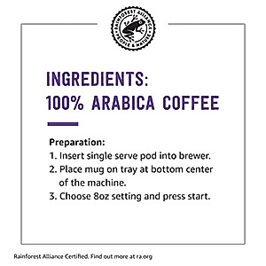 Amazon Brand - 96 Ct. Happy Belly Dark Roast Coffee Pods, Compatible with K-Cup Brewer