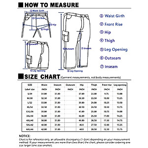 Match Men's Fit Tapered Stretchy Casual Pants (30W x 31L, 8103 Black)