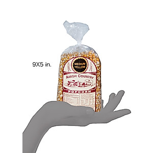 Amish Country Popcorn | 2 lb Bag | Medium Yellow Popcorn Kernels | Old Fashioned, Non-GMO and Gluten Free (Medium Yellow - 2 lb Bag)
