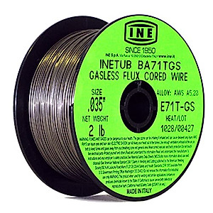 INETUB BA71TGS .035-Inch on 2-Pound Spool Carbon Steel Gasless Flux Cored Welding Wire