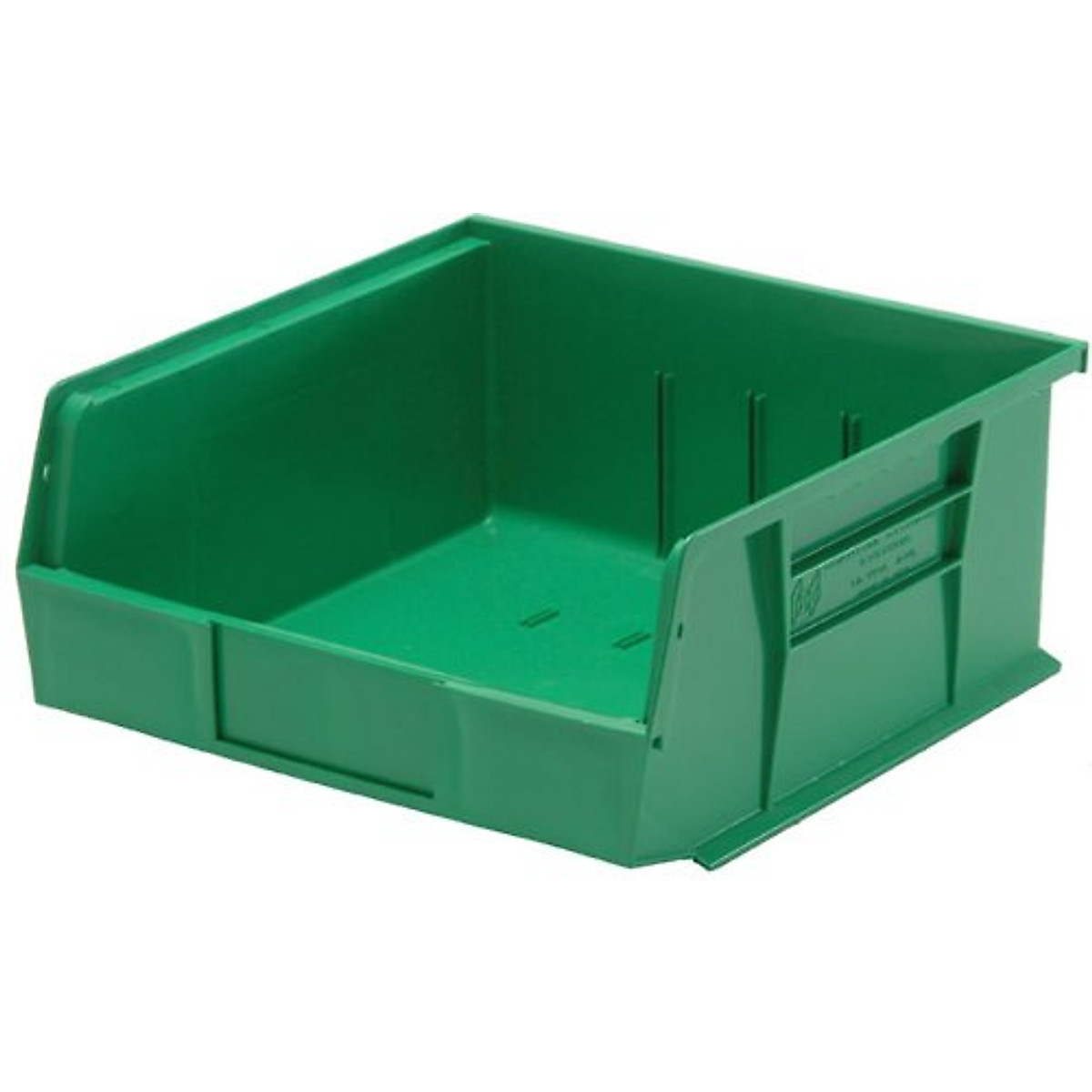 Quantum QUS239 Plastic Storage Stacking Ultra Bin, 10-Inch by 8-Inch by 7-Inch, Green, Case of 6