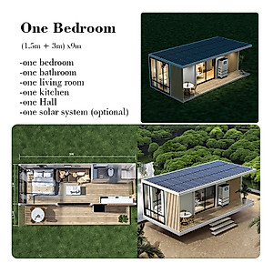 Prepaid Deposit,Prefab Tiny House, 20ft Mobile Modular House,Tiny Homes to Live in for Adults, Mini Foldable Container House for Backyard, Hotels, Shops,Offices,Outdoor Living– Prepaid Deposit