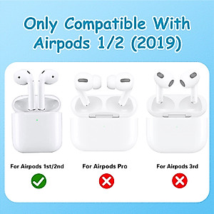 Besoar for Airpods 1st/2nd Generation Case Cute for Women Girls Girly Aesthetic pk Heart Cases with Keychain Buckle for Airpod 1/2 Pretty Lovely Soft Silicone Cover Unique Design for Air Pods 1/2
