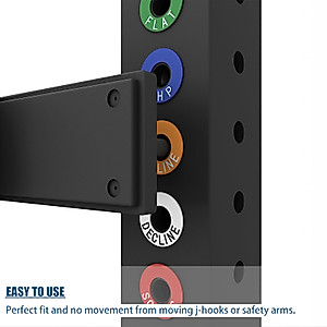 Power Squat Rack Barbell Magnetic Position Markers Reminders Label for Home Gym & Garage Gyms,Squat Rack Magnets identifier Rings for Power Rack J-Cup (Inner Circle Diameter 0.75inch)