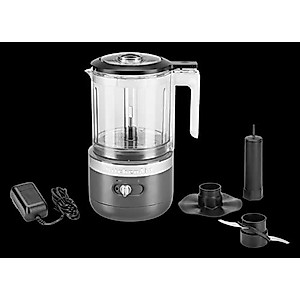 KitchenAid 5 Cup Cordless Food Chopper, Charcoal Grey