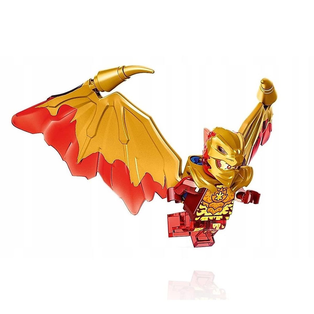 LEGO NINJAGO Crystalized Minifigure - Kai (Golden Dragon) with Wings and Gold Fire Sword