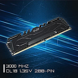 OLOy DDR4 RAM 8GB (1x8GB) 3000 MHz CL16 1.35V 288-Pin Desktop Gaming UDIMM (MD4U083016BJSA)
