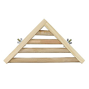 Litewoo Bird Perch Corner Platform Stand Shelf for Birds Budgie Parakeet Cockatiel Conure Cockatoo（Ladder）