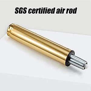 LWBLJX Rolling Bar Stool on Swivel Wheels Beauty Salon Counter Chair, Waterproof PU Leather Seat & Metal Frame, SGS Air Rods Adjustable Lifting 44-59 cm(Color:Blue)