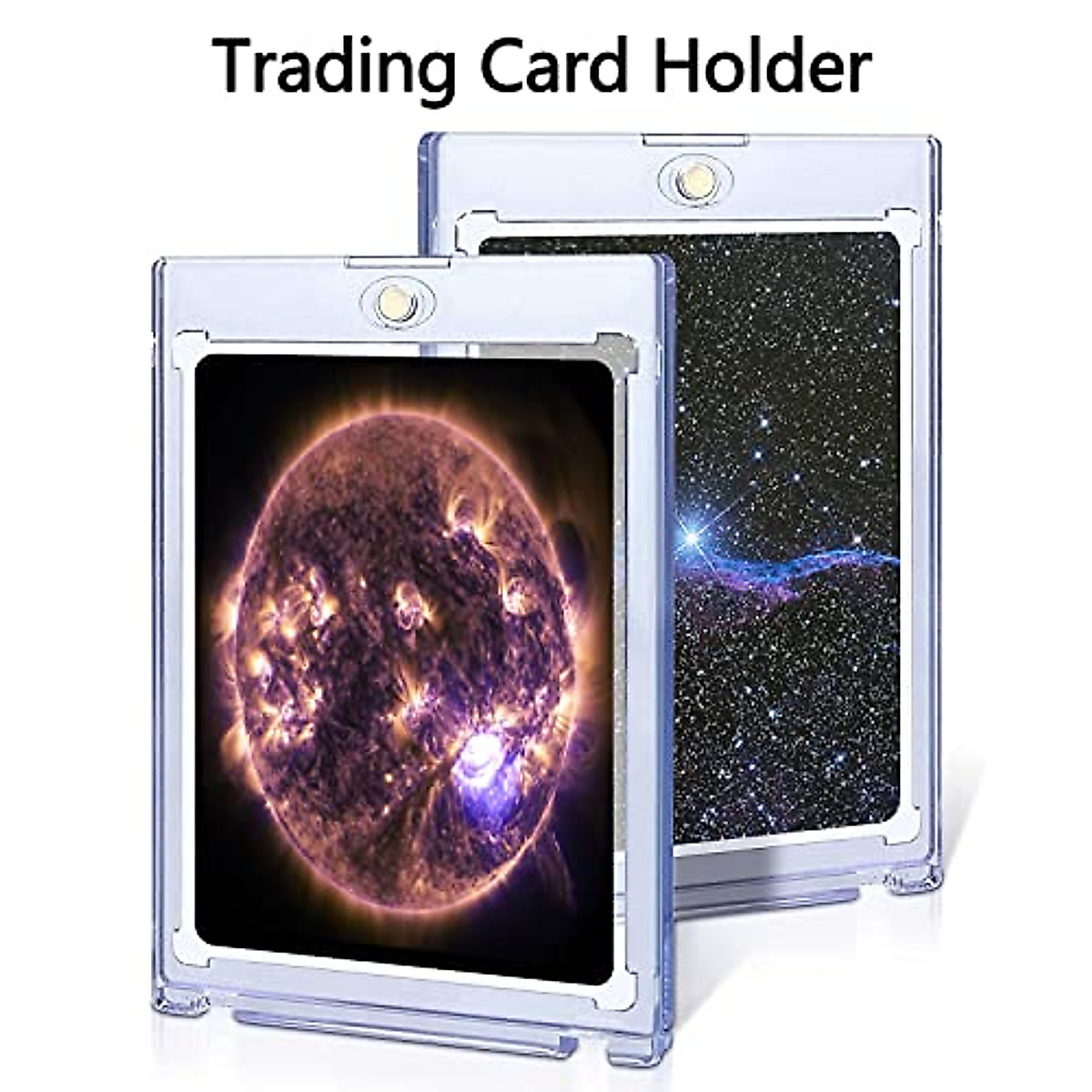 25 ct Magnetic Card Holder 35pt, Trading Card Hard case, Card Protector Hard Plastic, Hard Card Sleeves Display case for Standard Collection Cards