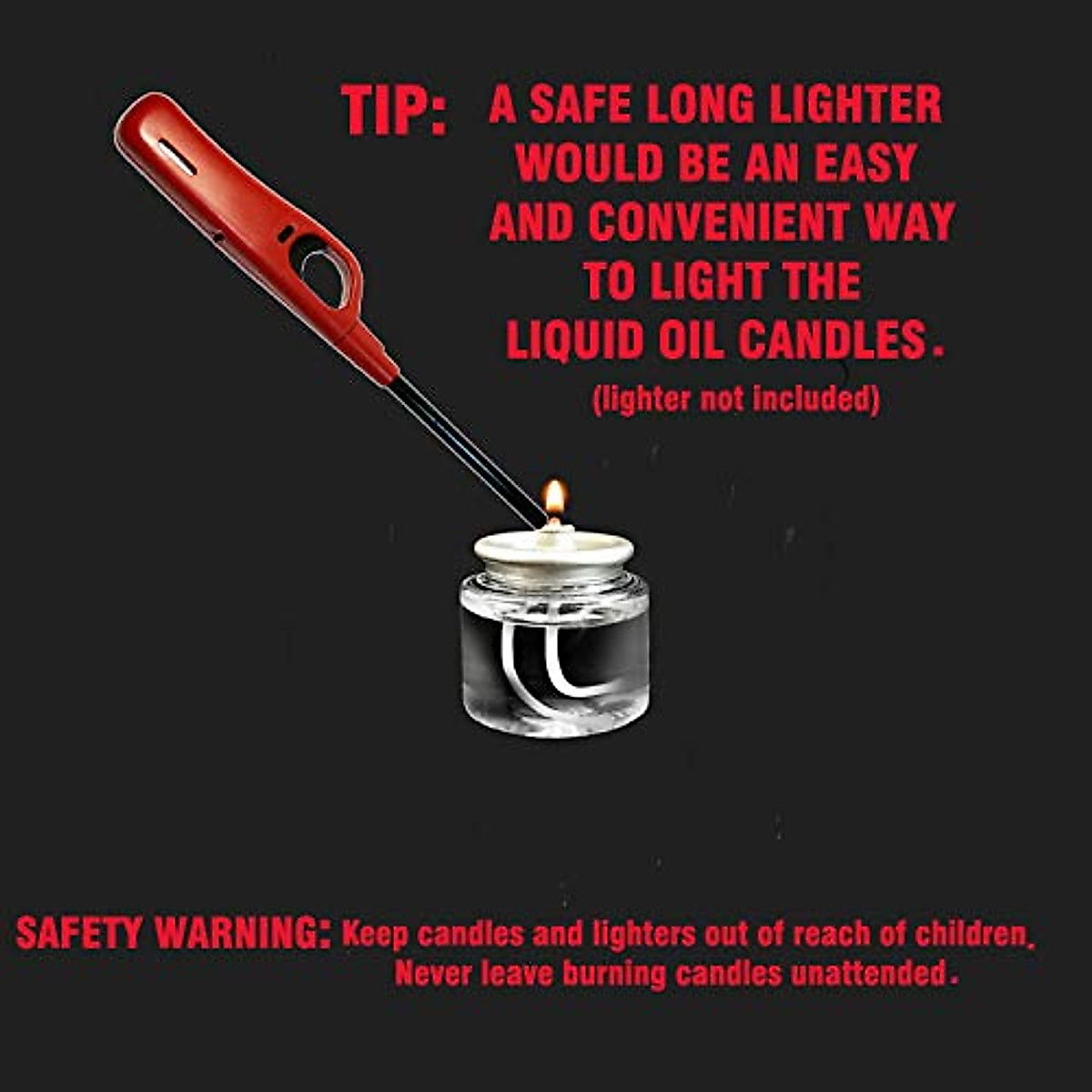 Candle Charisma Disposable Liquid Candles - Oil Tea Lights with Extended 8 Hour Burn Time - Dripless Liquid Candle, Smokeless Clean Burning Fuel, 180 PCS