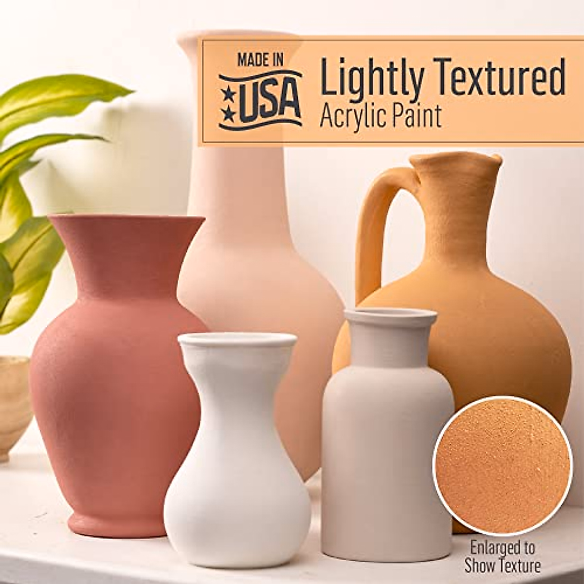 FolkArt Terra Cotta Acrylic Paint Set, Essentials 6 Piece DIY Terra Cotta Acrylic Paint Kit Featuring 6 Colors For DIY Indoor & Outdoor Multi-Surface Craft Projects, 7592