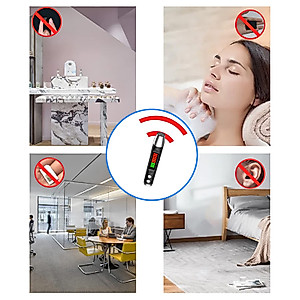 NOYAFA Hidden Camera Detectors,RF Signal Scanner 12 Levels Sensitivity 4 Professional Modes, Anti Spy Detector Bug Detector GPS Tracker Spy Camera Detector for Hotels Office Travel