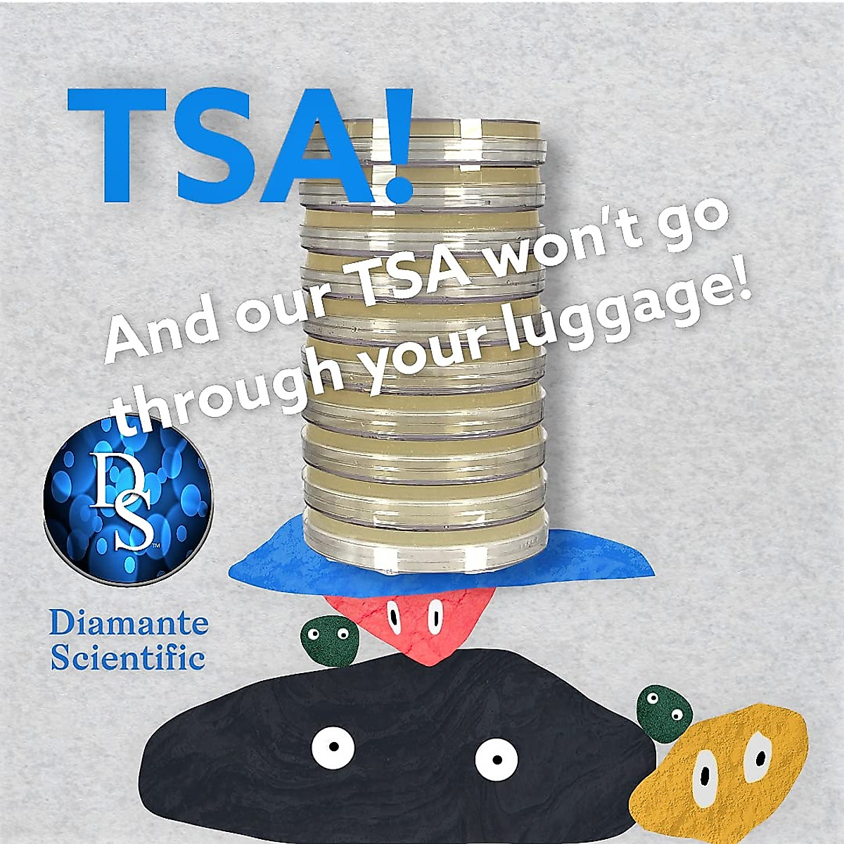 Tryptic Soy Agar (TSA), with Typtone & Soytone, General Growth Medium, (10-Pack), Pre-Poured 15x100mm Petri Plates