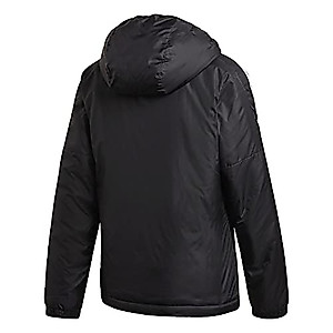 adidas Female Essentials Insulated Hooded Jacket, Black,M