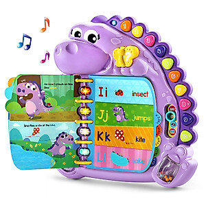 LeapFrog Dino's Delightful Day Alphabet Book, Purple