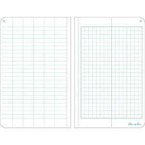 Rite in the Rain Weatherproof Hard Cover Notebook, 4 3/4" x 7 1/2", Yellow Cover, Field Pattern (No. 350F), 7.5 x 4.75 x 0.625