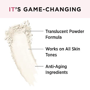IT Cosmetics Bye Bye Pores Pressed Finishing Powder - Universal Translucent Shade - Contains Anti-Aging Peptides, Hydrolyzed Collagen & Antioxidants - 0.31 oz