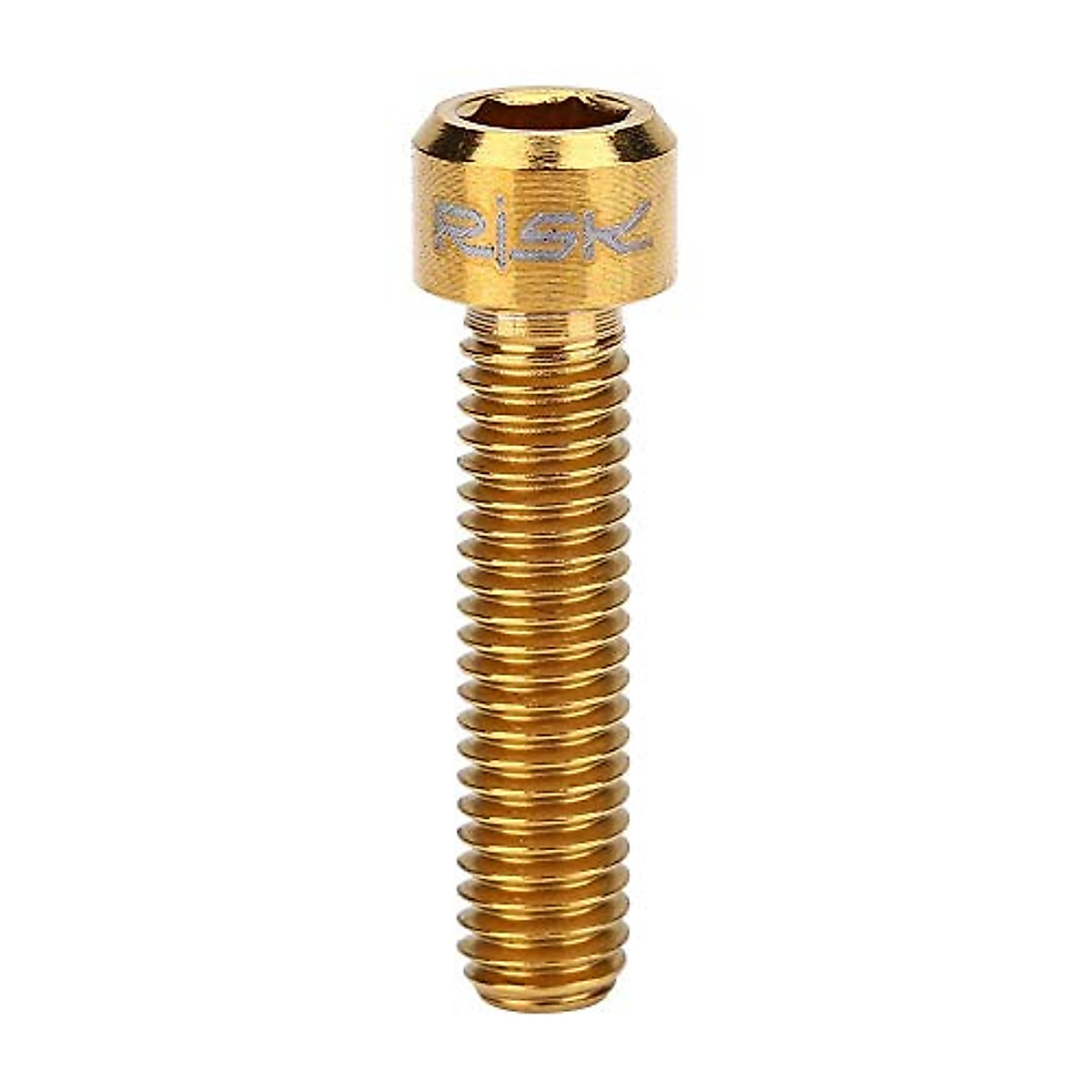Bnineteenteam 2Pcs Alloy Disc Brake Caliper Screw Bolts M6 X 25mm Bolts Screws for Mountain Bike (Gold)