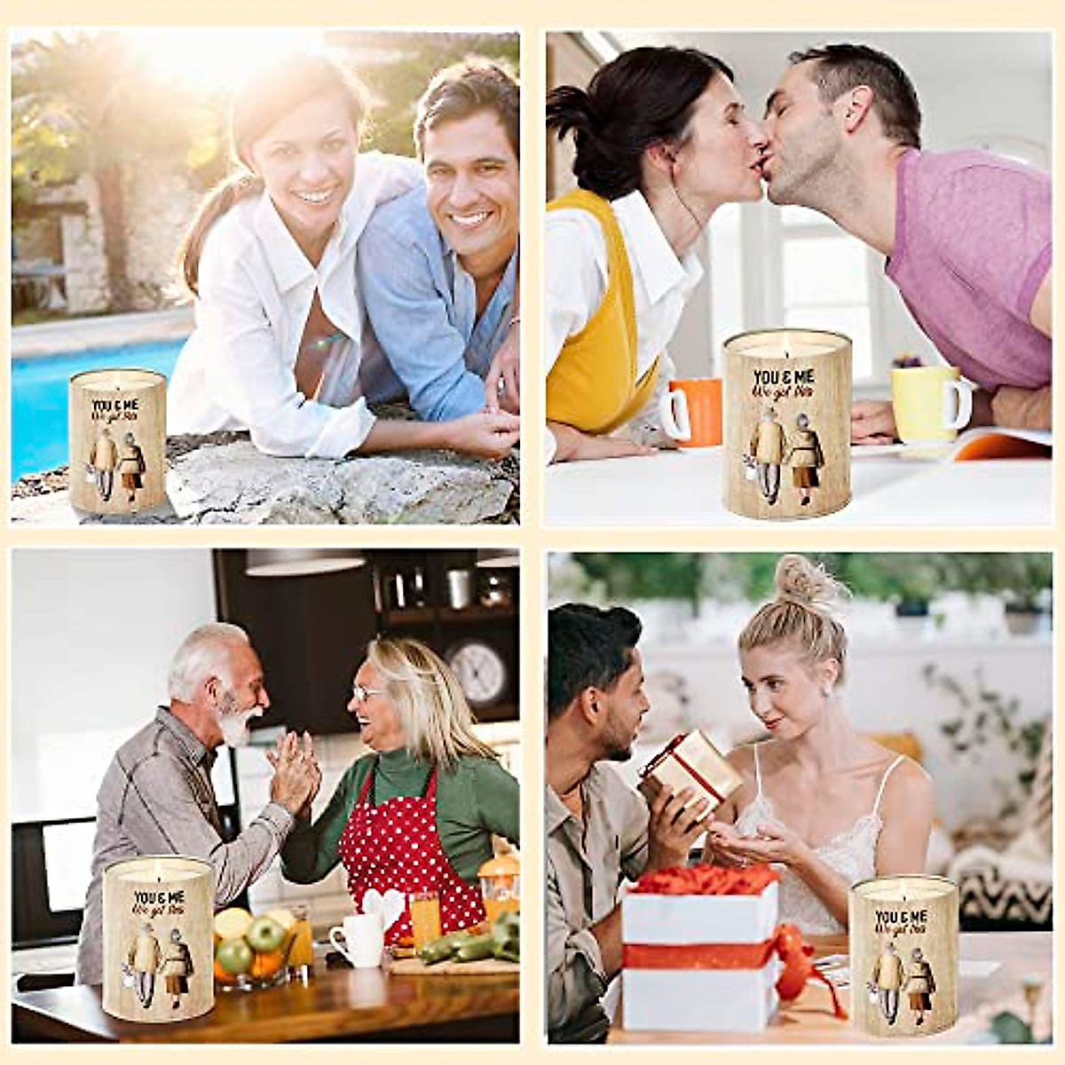 Wedding Anniversary Candels Gifts for Him Her Wife Husband Men, Romantic Anniversary Marriage Gift for Couple Mom Dad Parents, Happy Anniversary for Girlfriend Boyfriend Lavender Candels Gifts