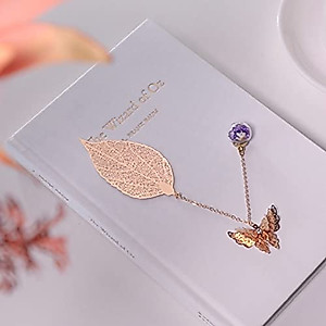 Aimfar Handmade Bookmark Birthday Gifts Teacher Christmas Gifts Butterfly Book Mark Mothers Day Valentine's Day Teacher Appreciation Gifts for Women Female Librarian Readers Lady Mom Girls Book Lover