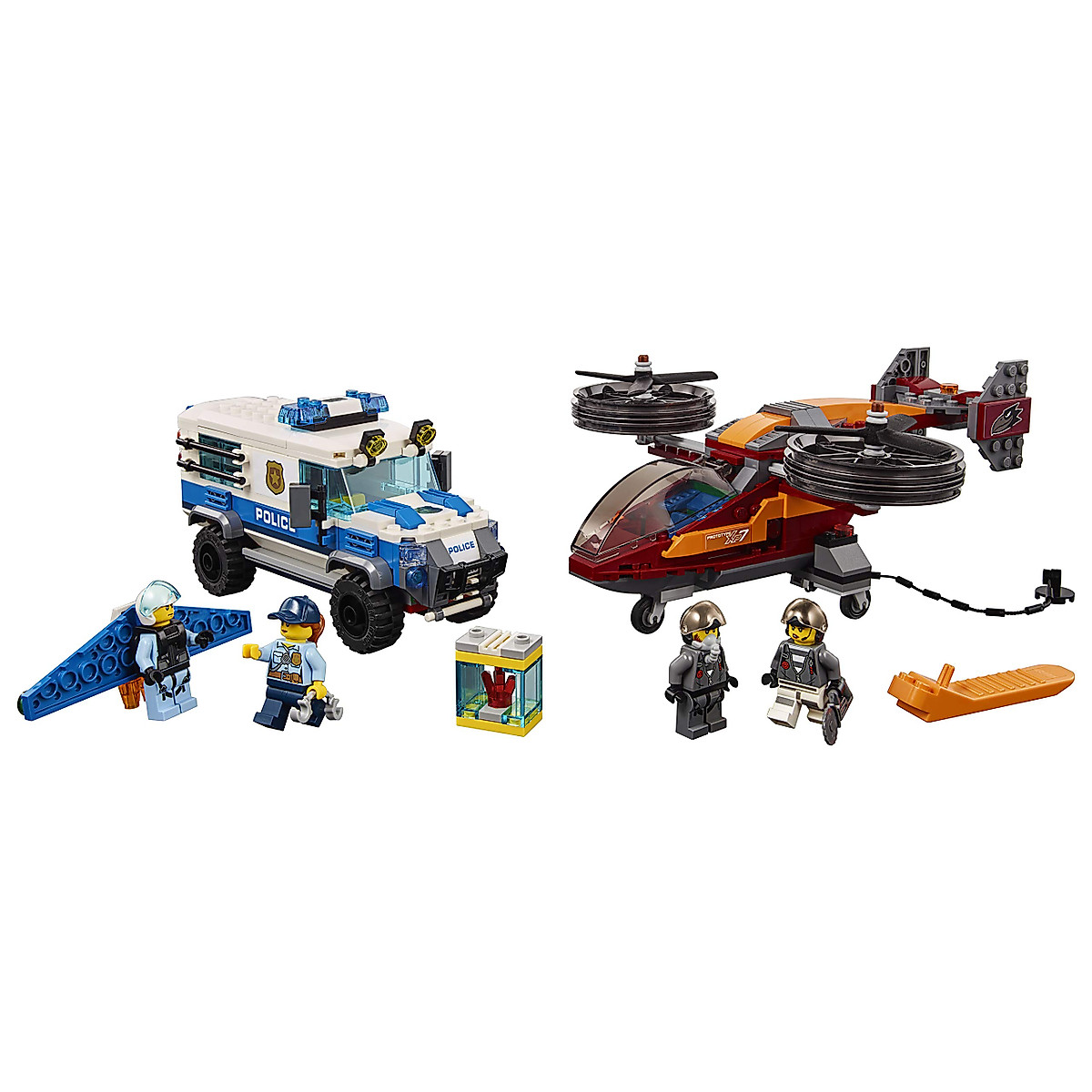 LEGO City Sky Police Diamond Heist 60209 Building Kit (400 Pieces)
