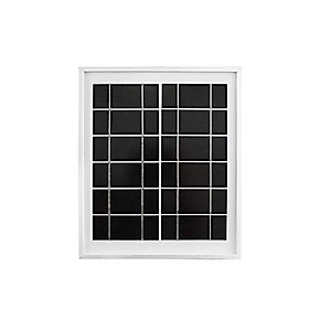 Waveshare Mini Solar Panel (6V 5W) with 156 Monocrystalline Cell for Solar Power Manager, Toughened Glass+ Anodic Oxidation Aluminum Alloy+ 0.25mm PET Material,6.0V ± 5% Voltage