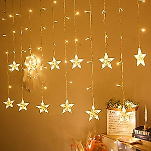 Missmiss Fairy Lights Fairy Lights for Bedroom Wall Decor,Bendable Copper Twinkle Lights Party Home Garden Bedroom -Warm_White_B