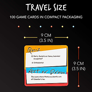 Paladone Friends TV Show Quiz Act or Draw Game - Officially Licensed Friends Merchandise (AMZ7270FR)