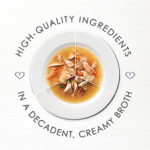 Purina Fancy Feast Limited Ingredient Wet Cat Food Complement Variety Pack, Broths Classic Collection (12) 1.4 oz. Pouches