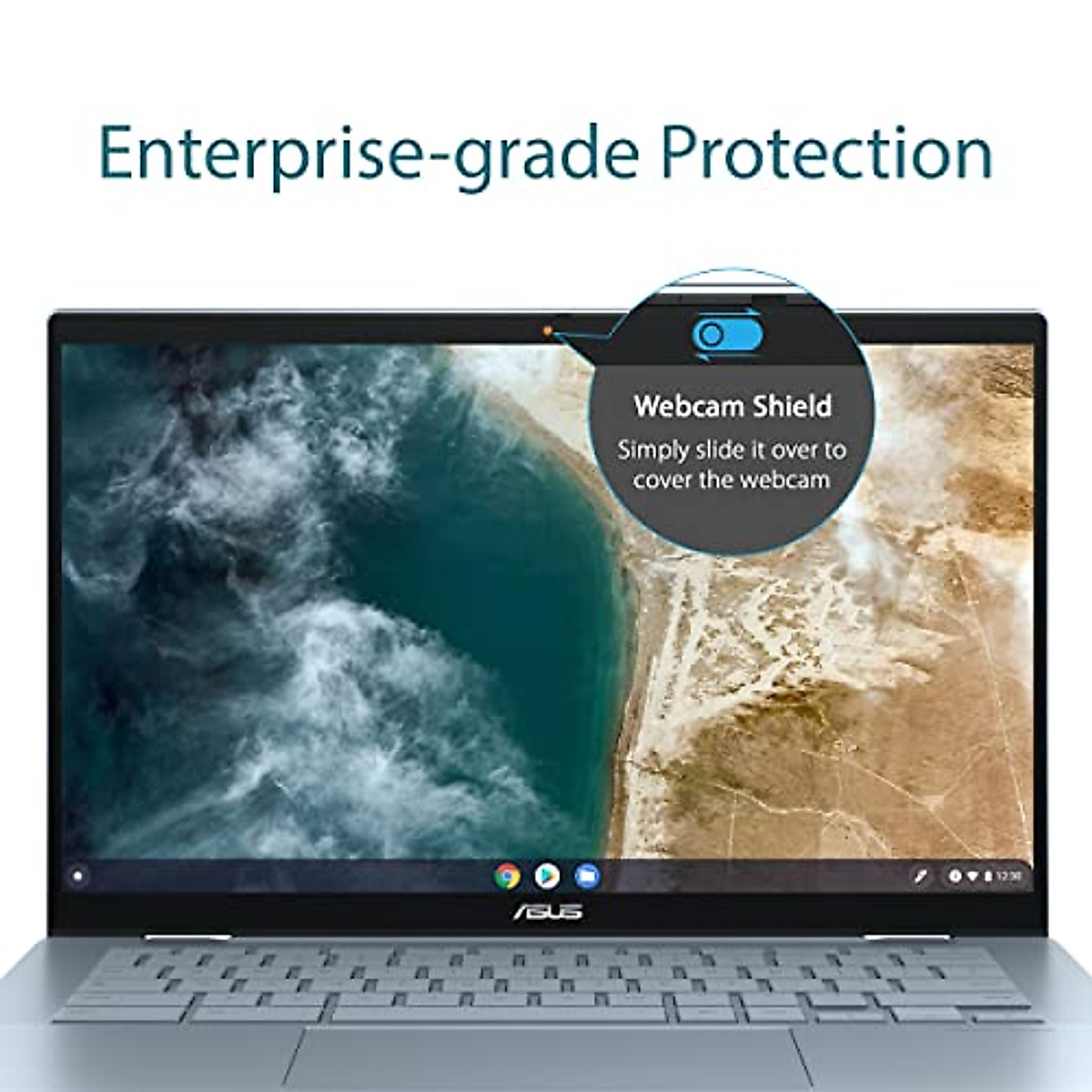 ASUS Chromebook Enterprise Flip CX5, 14" Touchscreen FHD, Intel Core i5-1130G7, 256GB, 16GB, Backlit Keyboard, Wi-Fi 6, Chrome Enterprise Upgrade, Zero-Touch Enrollment, CX5400FMA-GN566T-S