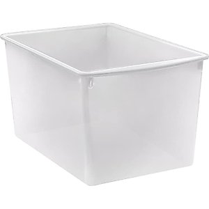 Teacher Created Resources Plastic Multi-Purpose Bin, Clear