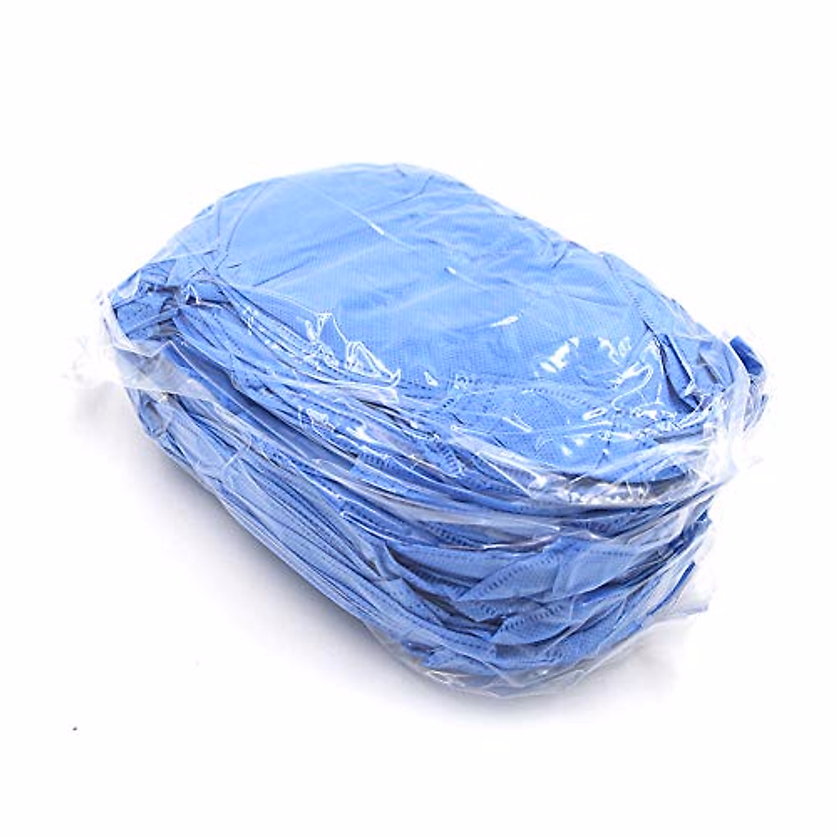 100PCS Disposable Working Hair Cap with Elastic SMS Easy Breathe Cool and Strong Head Cover Blue