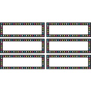 Teacher Created Resources Chalkboard Brights Labels Magnetic Accents (TCR77299)