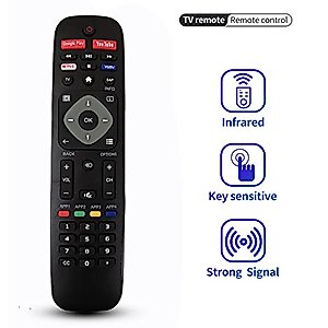 Universal Remote Control for Philips Android Smart LCD LED 4K TV 65PFL5504/F7 50PFL5604/F7 65PFL5766/F7 55PFL5704/F7 75PFL5604/F7 47PFL6704D/F7
