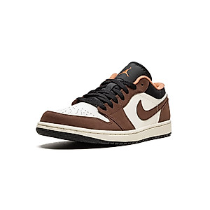 Nike Jordan Mens Jordan 1 Low DC6991 200 Mocha - Size 8.5 Mocha/White-black