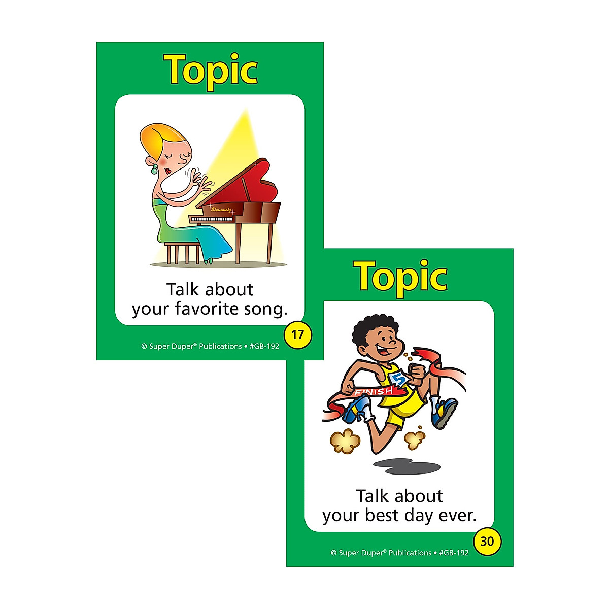 Super Duper Publications | TopicTalk Conversation & Social Skills Card Game | Educational Learning Resource for Children