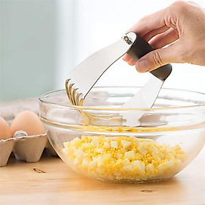 Manual 5 Blades Professional Butter Dough Blender Durable Chef Confection Baking Tools Pastry Cutter Stainless Steel Flour Mixer