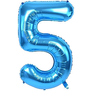 Amscan Anagram Unique Birthday Balloons, Large Ninja Theme Collection, Party Accessory, Multicolor, 5th Birthday Officially Licensed