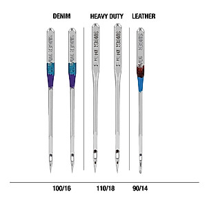 SINGER Assorted Universal Regular Needle and Heavy Duty Needle Bundle for General Sewing in Sizes 80/12, 90/14, 100/16, 110/18, 25pc Set