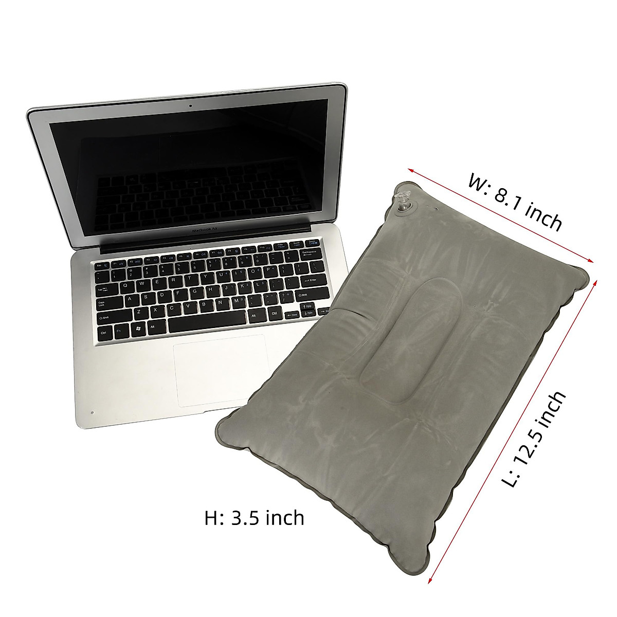 Aircee 3 Pieces Inflatable Travel Pillow for Camping, Home Office Sleeping, Head Neck Lumbar Support, Ultralight Portable Compact and Soft, Airplane Backpacking Trip Pillow