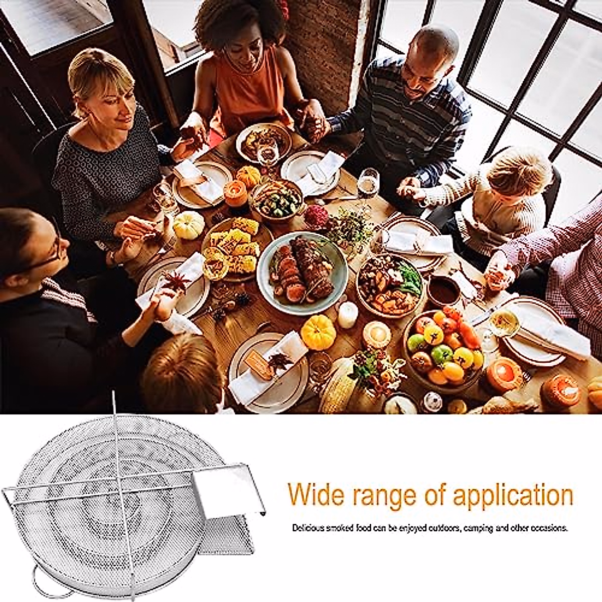 Naysku Cold Smoke Generator, Pellet Smoker Tray, Maze Smoker for Cold Smoking, Stainless Steel Grill Cooking Tools for BBQ Grill or Smoker Wood Dust, Outdoor Smokers for Any BBQ or Cabinet