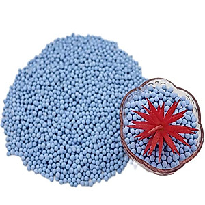 2.2lbs Blue expanded Clay Pebbles, Upgraded 3mm-5mm Hydro Ceramsite Balls, Horticultural Top-Dressing Decorative Rocks for Cactus Succulents Pots Plants, Drainage Water, Purification, Cultivation