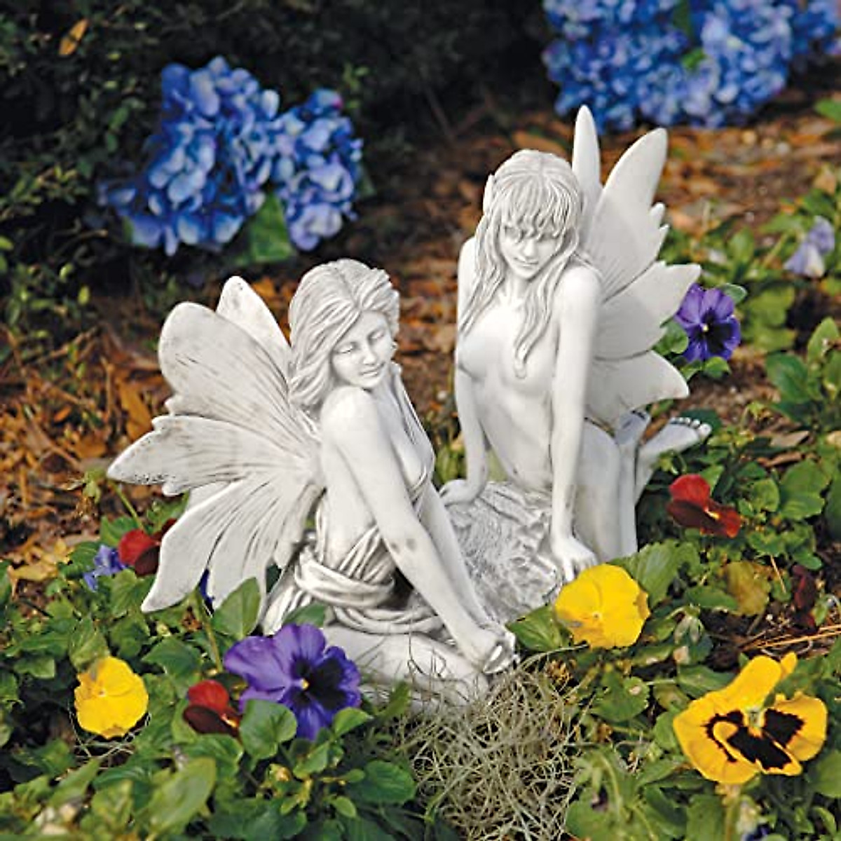 Design Toscano PD1549 The Enchanted Garden Fairies Colleen Statue,antique stone