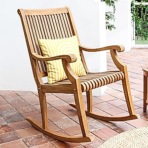Cambridge Casual Montclair Teak Wood 2 Pieces Porch Rocking Chair Set