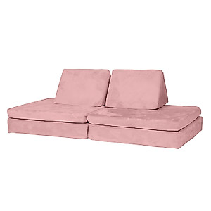 Hunter Huddle Kids Foam Play Pink Modular Couch